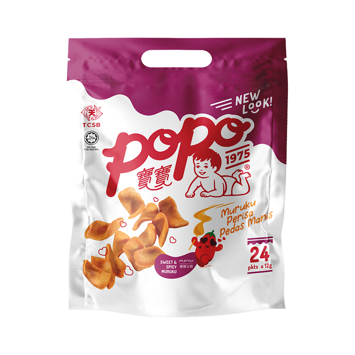 Popo Sweet & Spicy Pea Chips 甜辣豆餅 – 莊記食品 Chuang's Company Ltd.